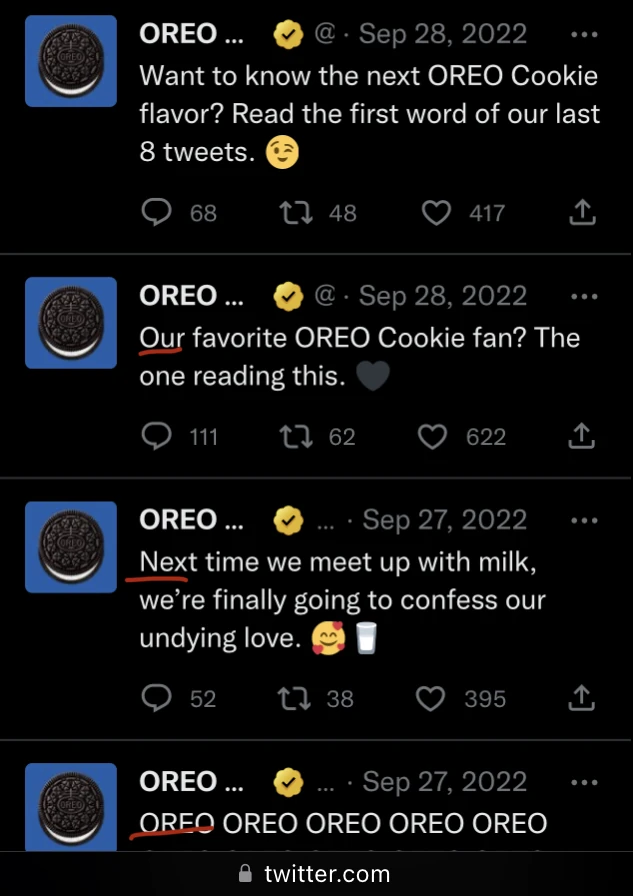 I’m definitely not stalking the Oreos Twitter- | Fandom