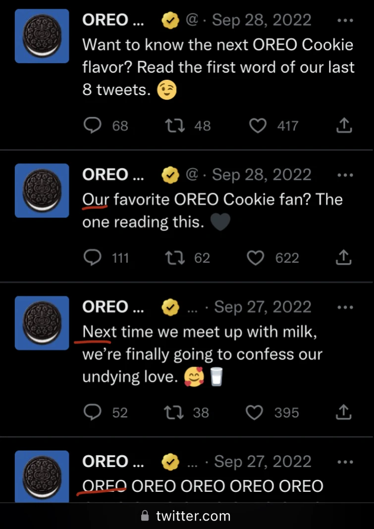 I’m definitely not stalking the Oreos Twitter- | Fandom