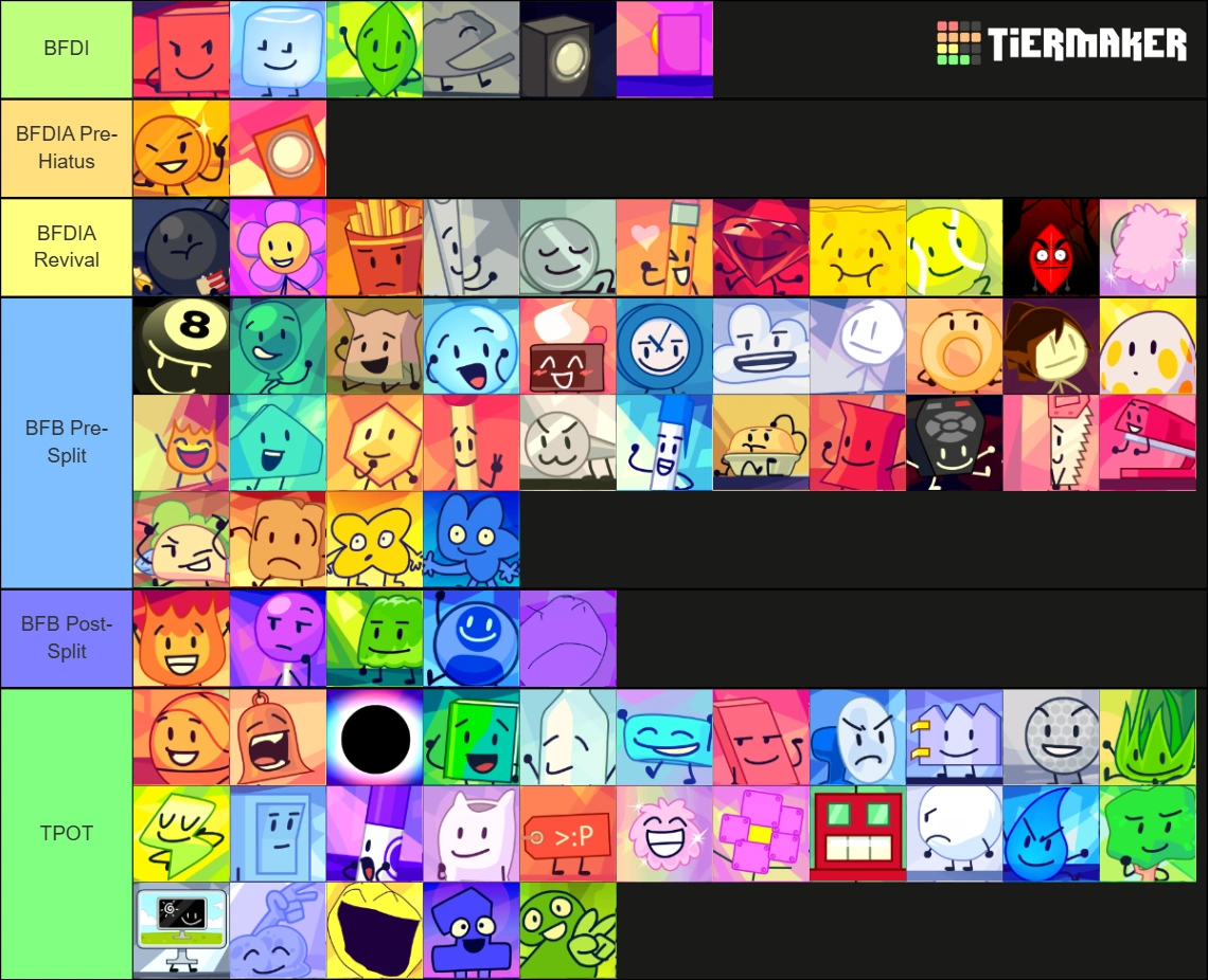 BFDI character's best season. | Fandom