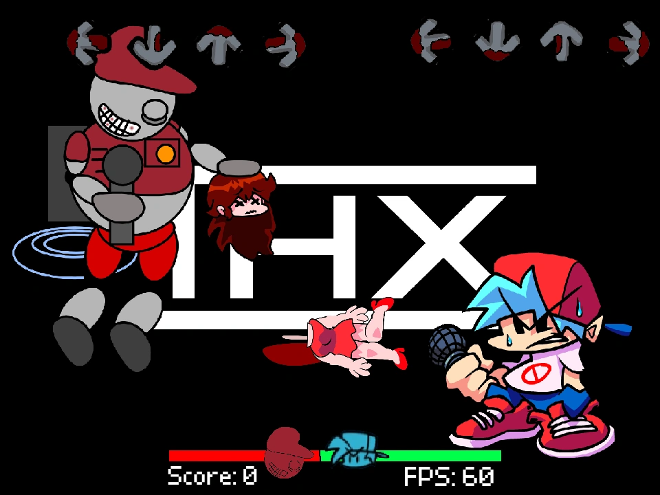 I made a mock-up of a possible FNF mod based on the lost THX trailers ...