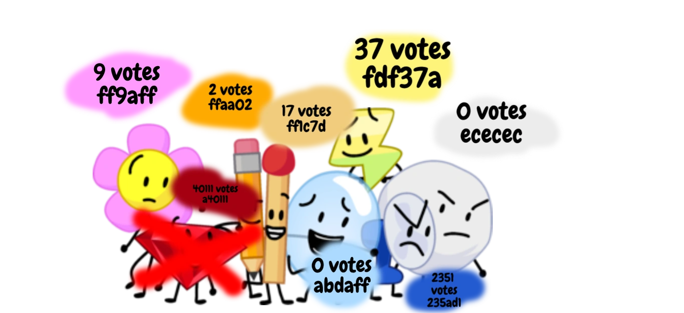 BFB But The Votes Are Based On The Color of Them - BFB 2 | Fandom