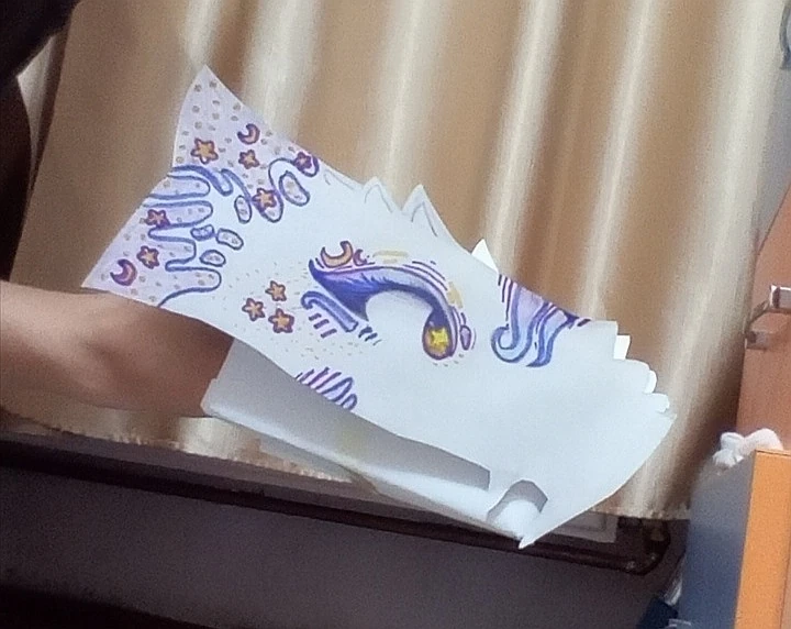 I made a dragon puppet :D | Fandom