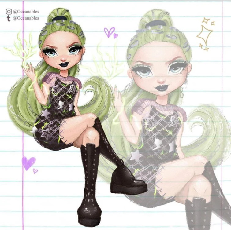 This is a drawing I did of runway jade, I drew this a few months ago ...