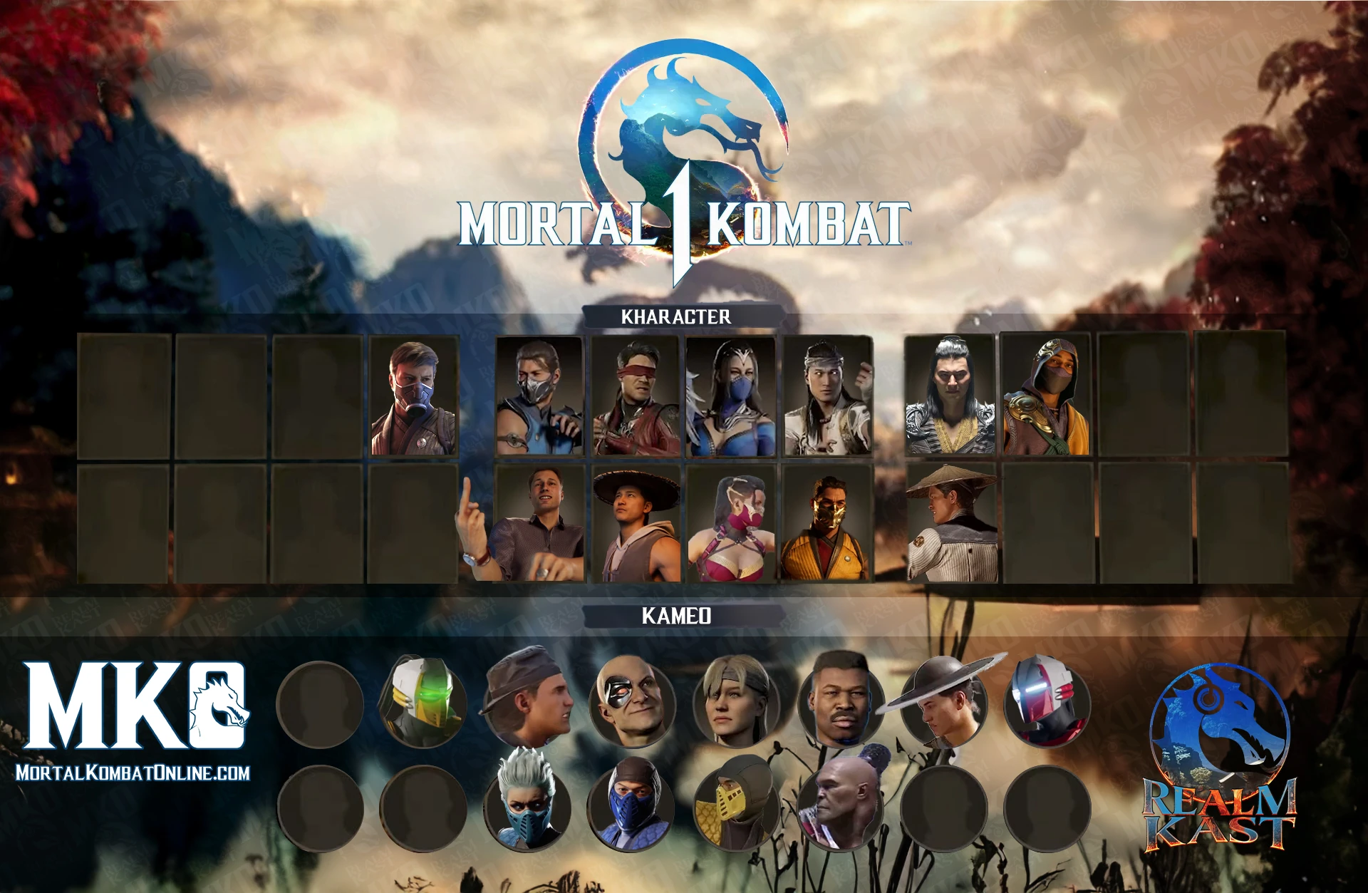 Here's the latest konfirmed Mortal Kombat 1 Base and Kameo rosters so ...