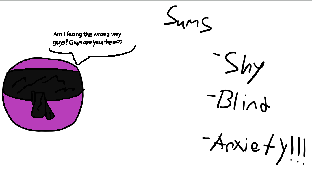 a blind oc thats I made named sums!!! | Fandom