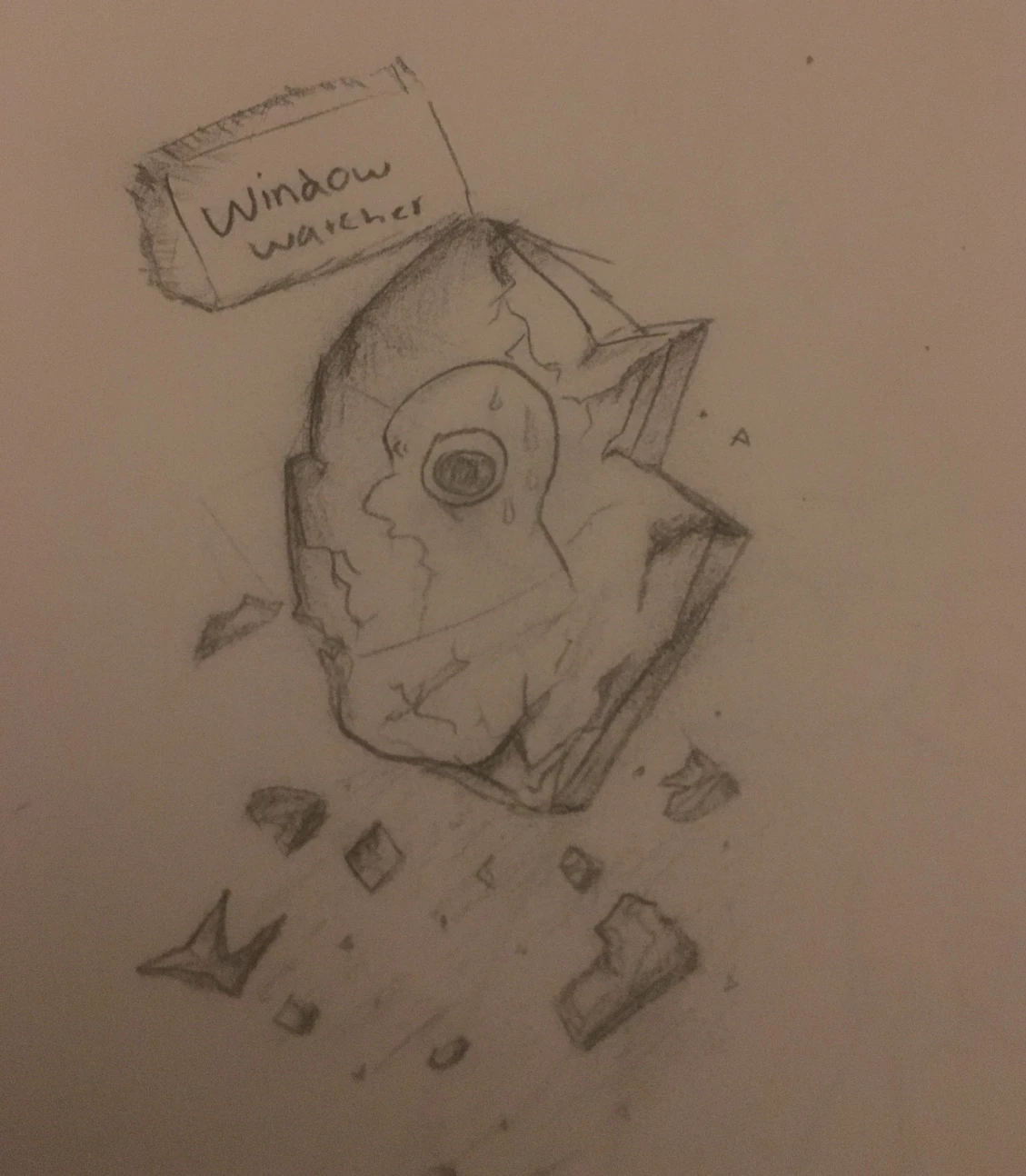 Window watcher paper drawing :P | Fandom