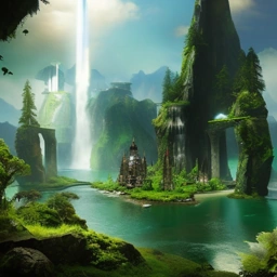 Starfall Island made by AI using description from this wiki. | Fandom