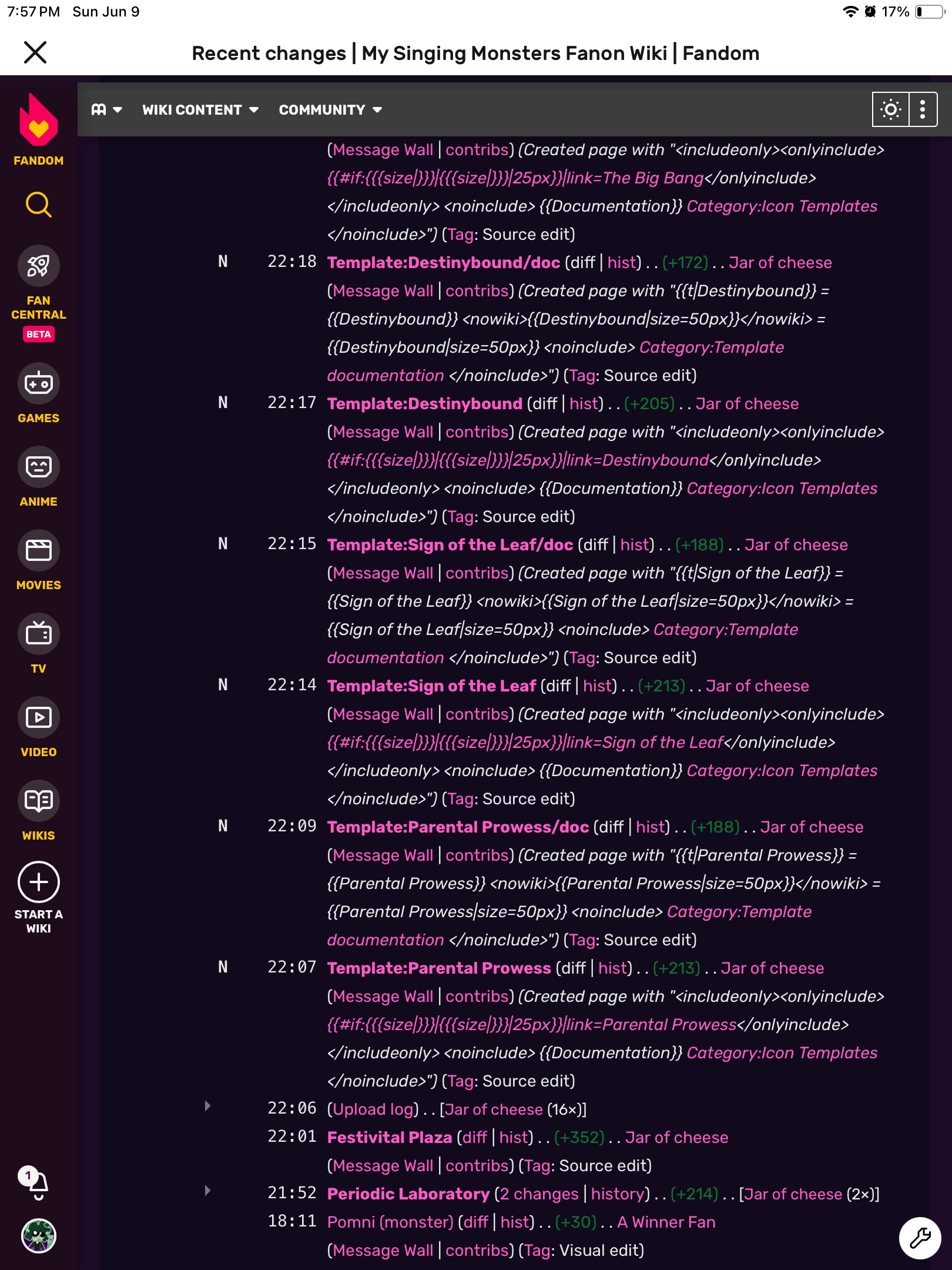 This is what happens when the main moderator of the wiki isn’t active ...