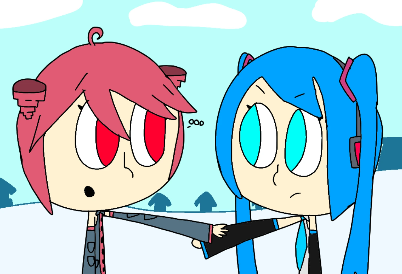 Teto touching miku | Fandom