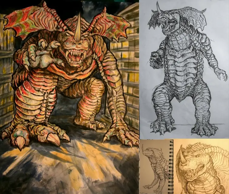 Godzilla Heritage scrapped monsters. | Fandom