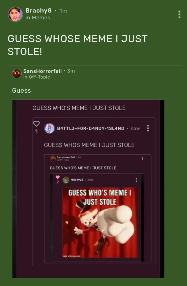 Guess who's meme I just stole! | Fandom