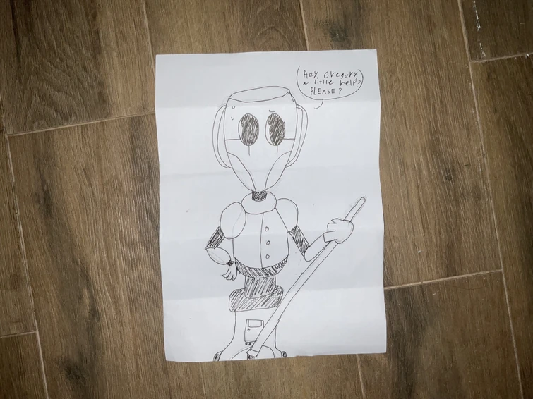 Cleaning staff bot art I guess | Fandom