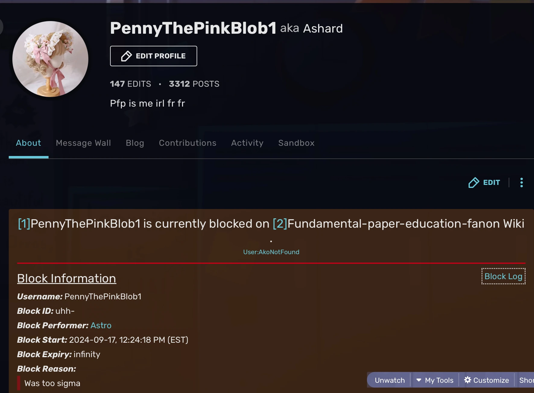 …So Penny got banned permanently… | Fandom