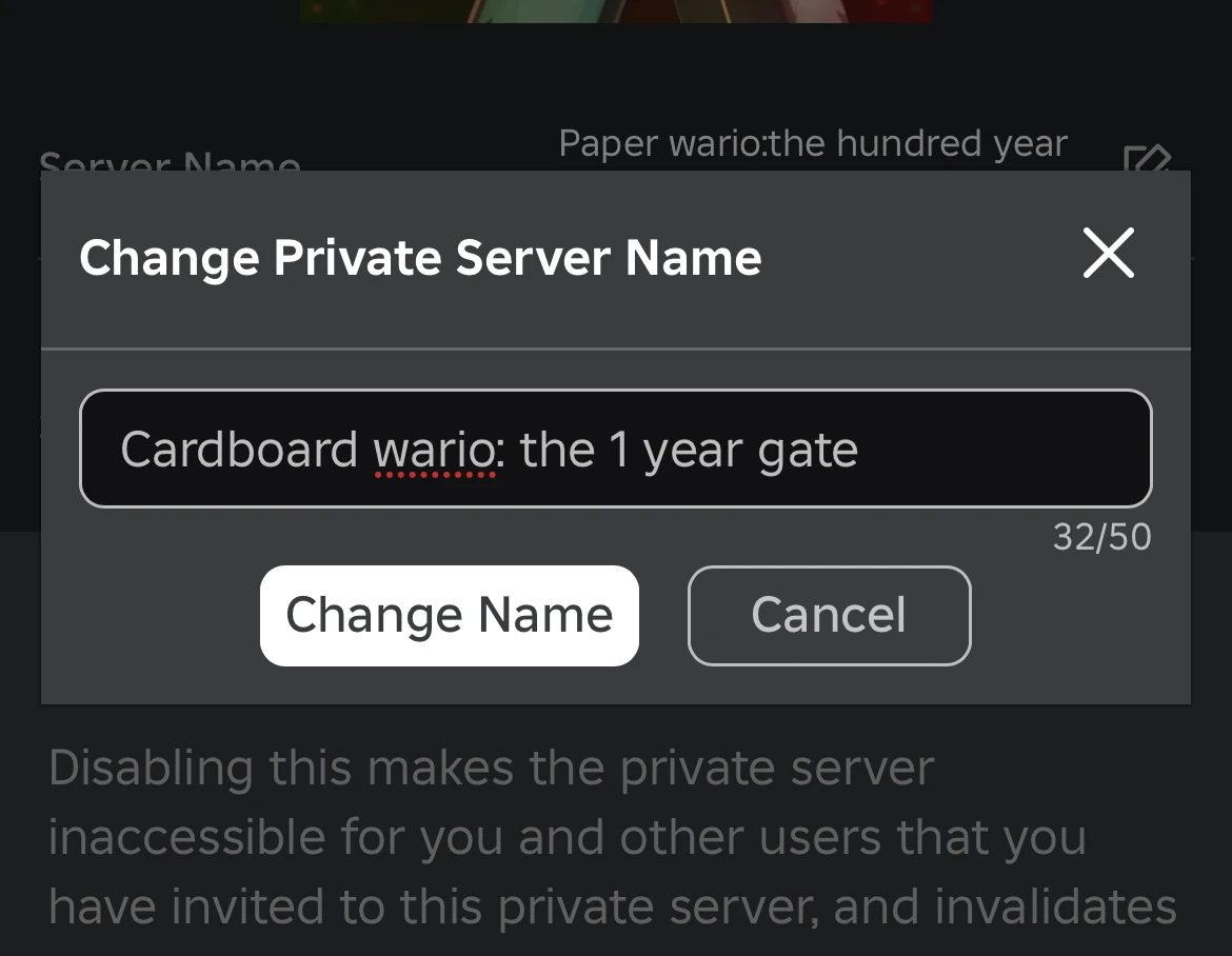 Rate private server name | Fandom