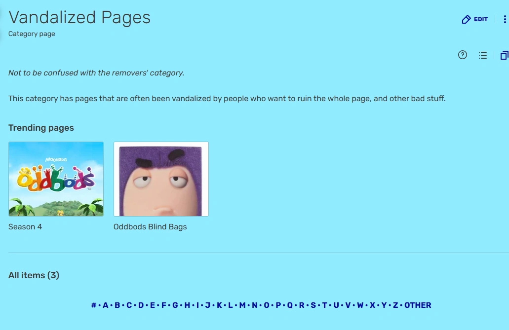 Bro is the wiki being vandalized??? | Fandom