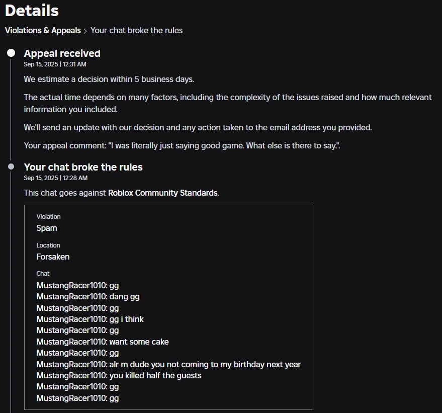 i said gg five times and now im banned from playing this stupid game ...
