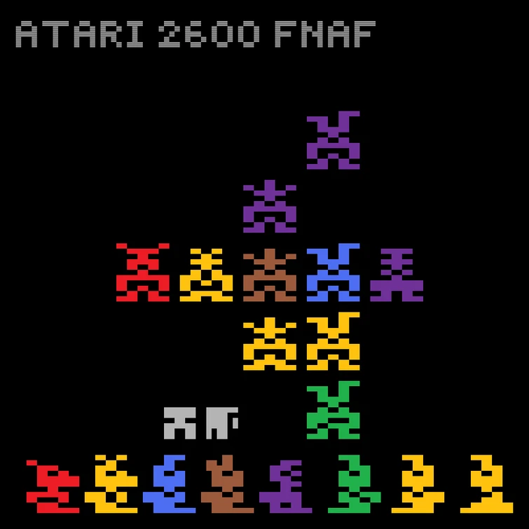 FNaF Atari Accurate Sprites (Forget about the sideways crying child ...