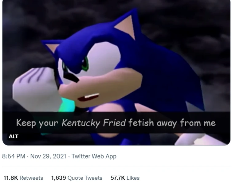 actual twitter thread between KFC and Sonic | Fandom