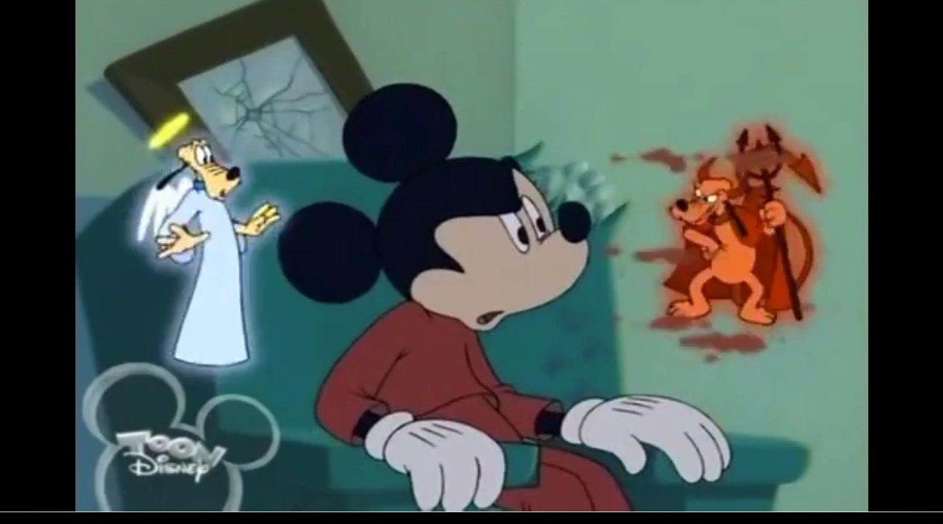 Someone give me a reasonable explanation on why Mickey has Pluto's ...