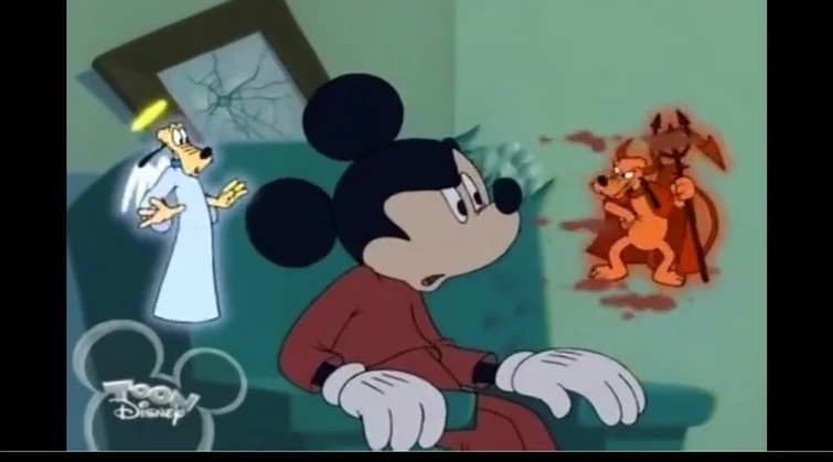 Someone give me a reasonable explanation on why Mickey has Pluto's ...