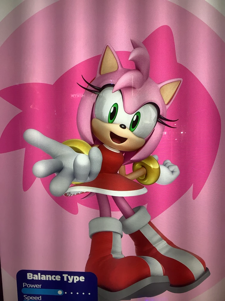 Amy rose in a arcade loading screen | Fandom