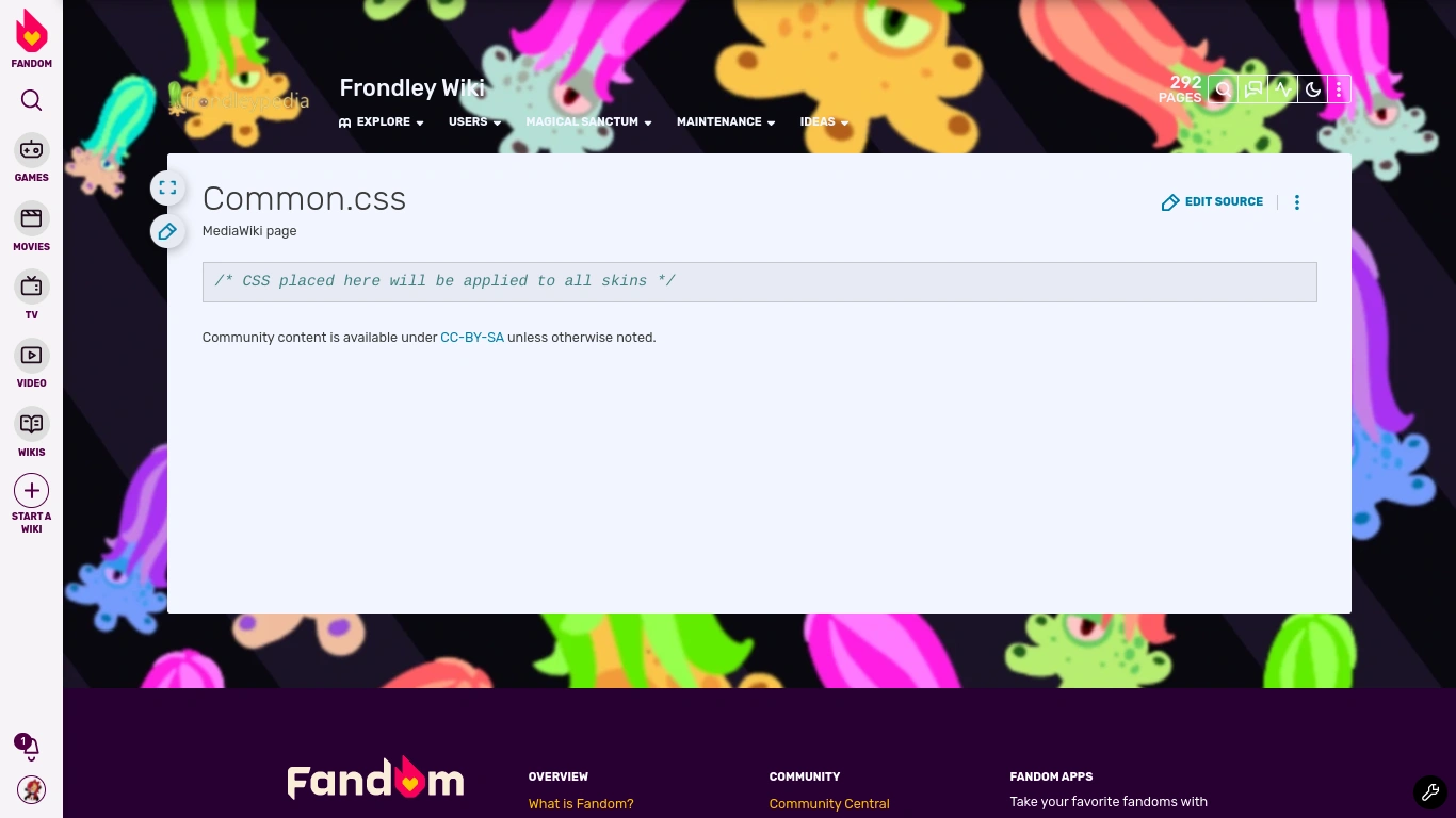 Uh what happened to the CSS code? | Fandom
