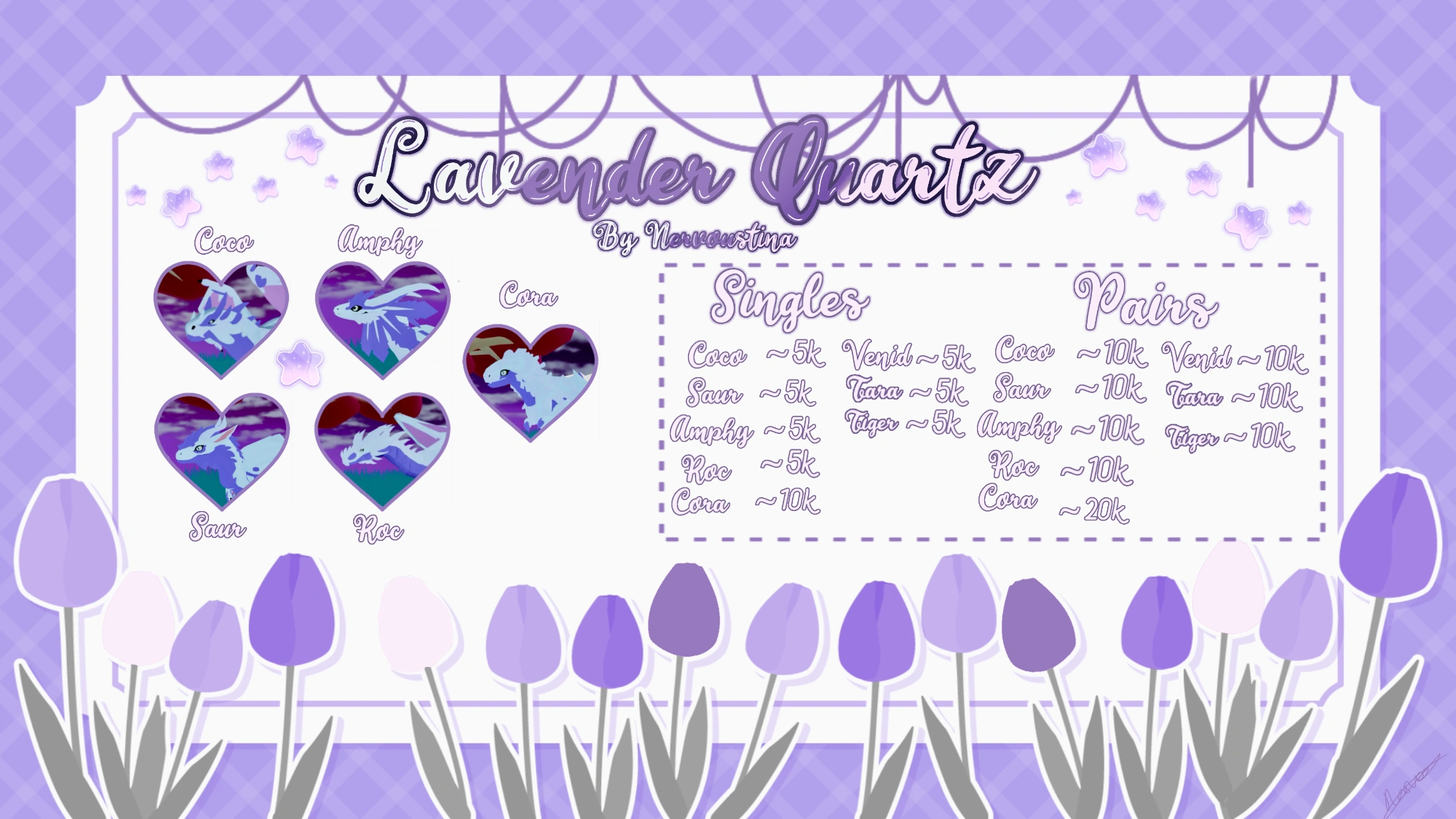 Selling lavender quartz theme worlds + events, dm to order! Also ...