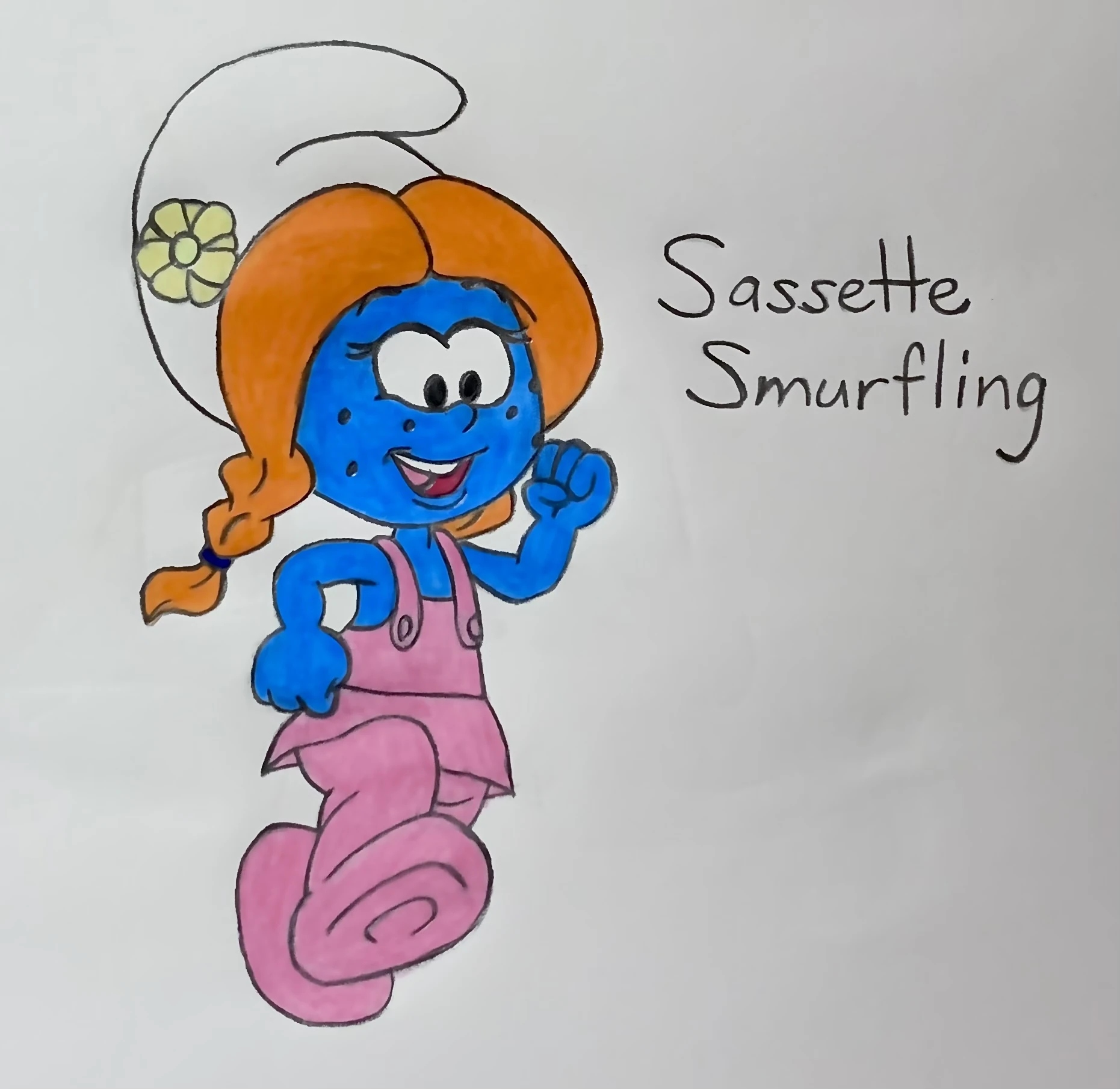 My Drawing of Sassette Smurfling | Fandom