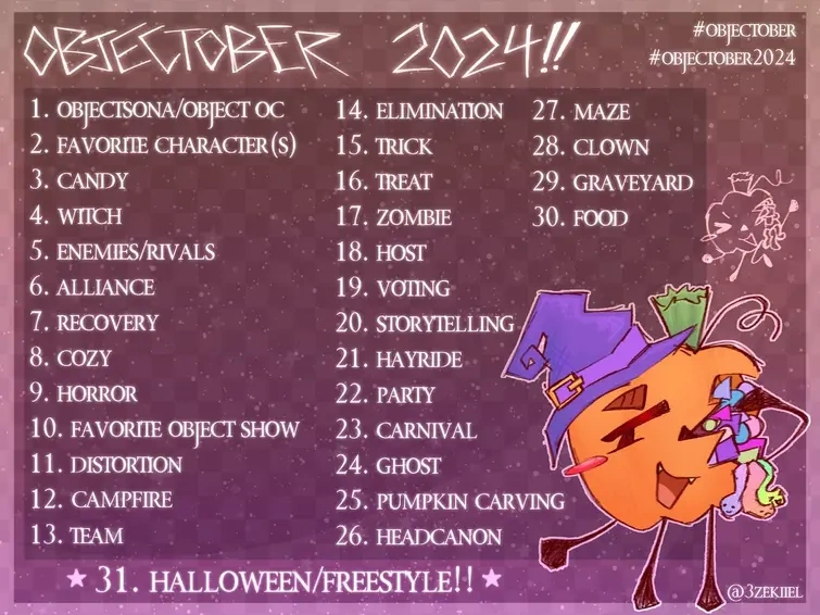 new objectober 2024 rule!!!11!1 | Fandom