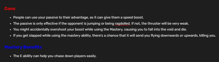 can we add separate pros and cons for masteries | Fandom