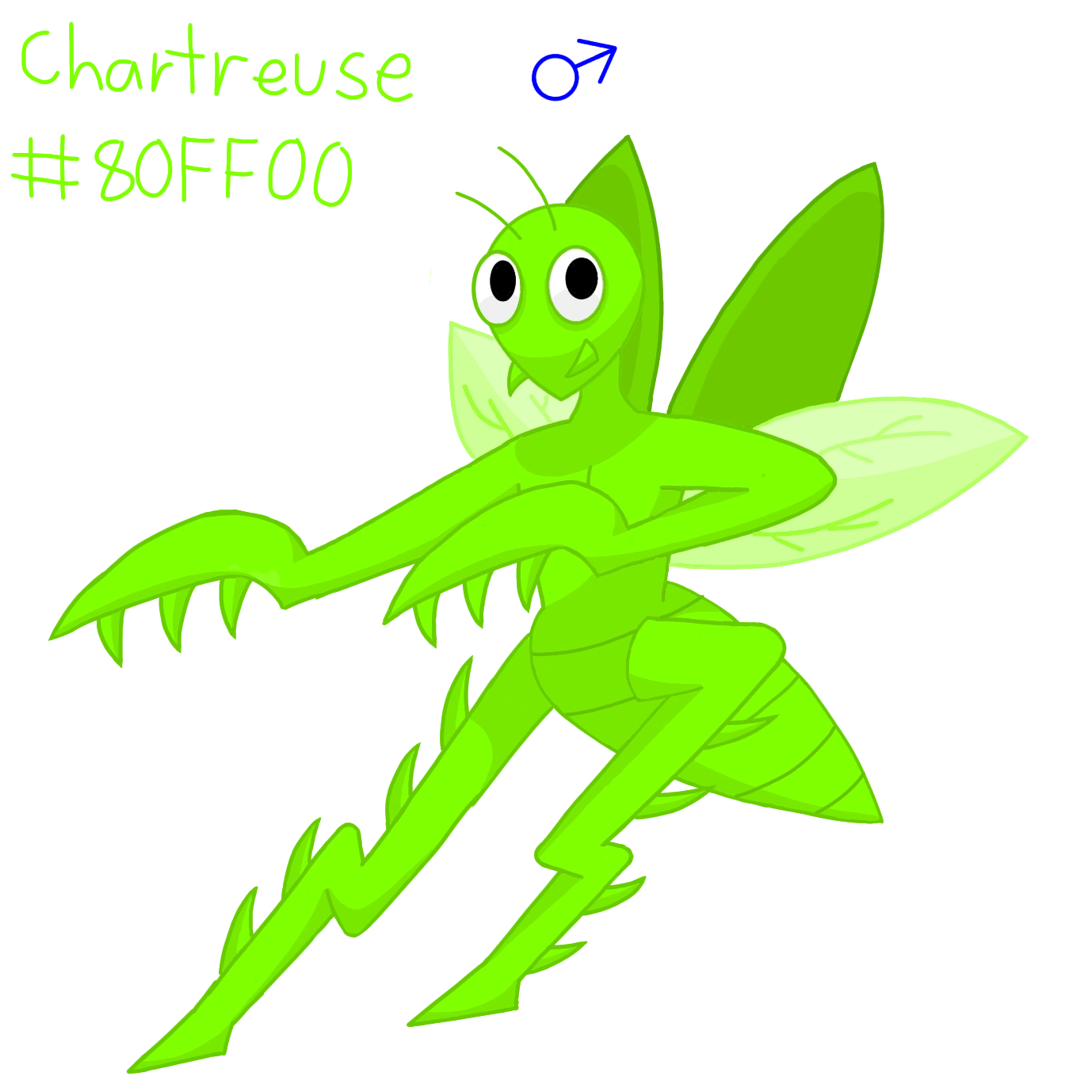 Slight redesign on my fanmade Chartreuse and body pose changes... (+ My fanmade Spring Green ...