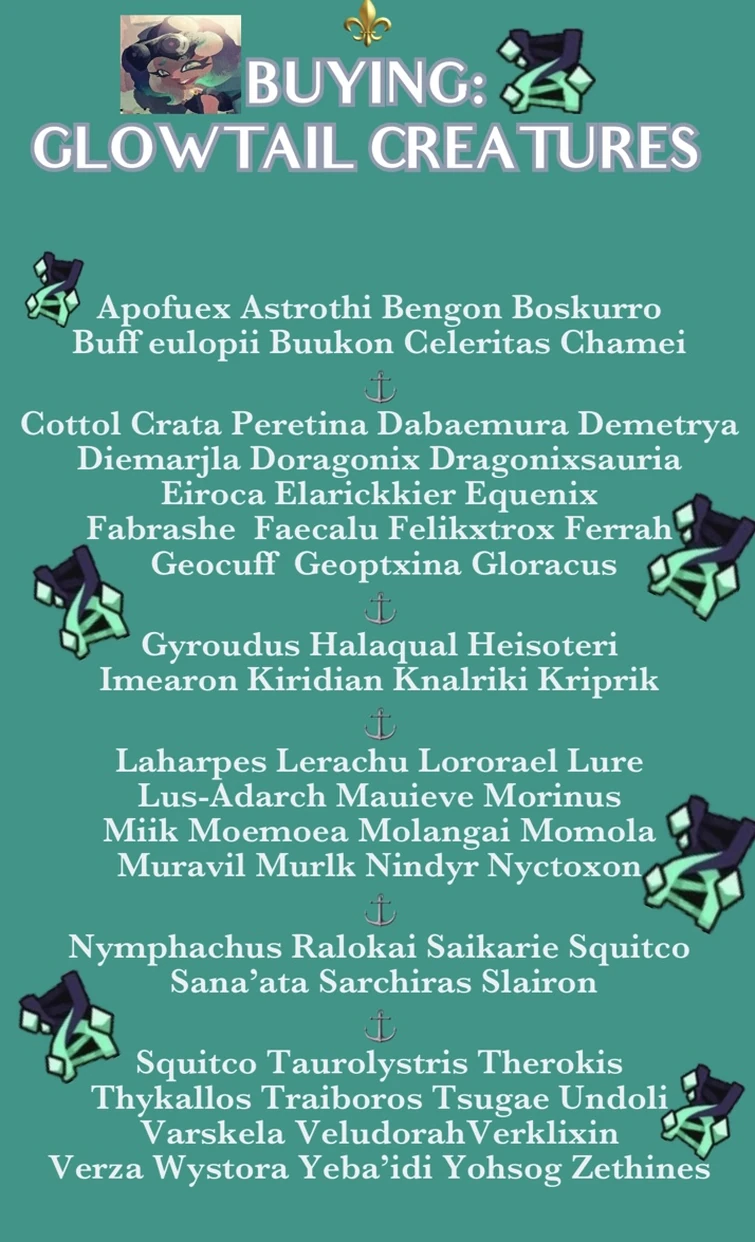 BUYING GLOWTAIL CREATURES | Fandom