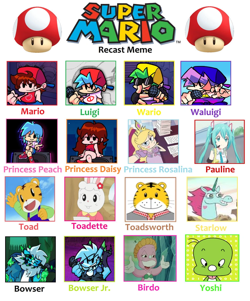 FNF : Super Mario Recast Meme | Fandom