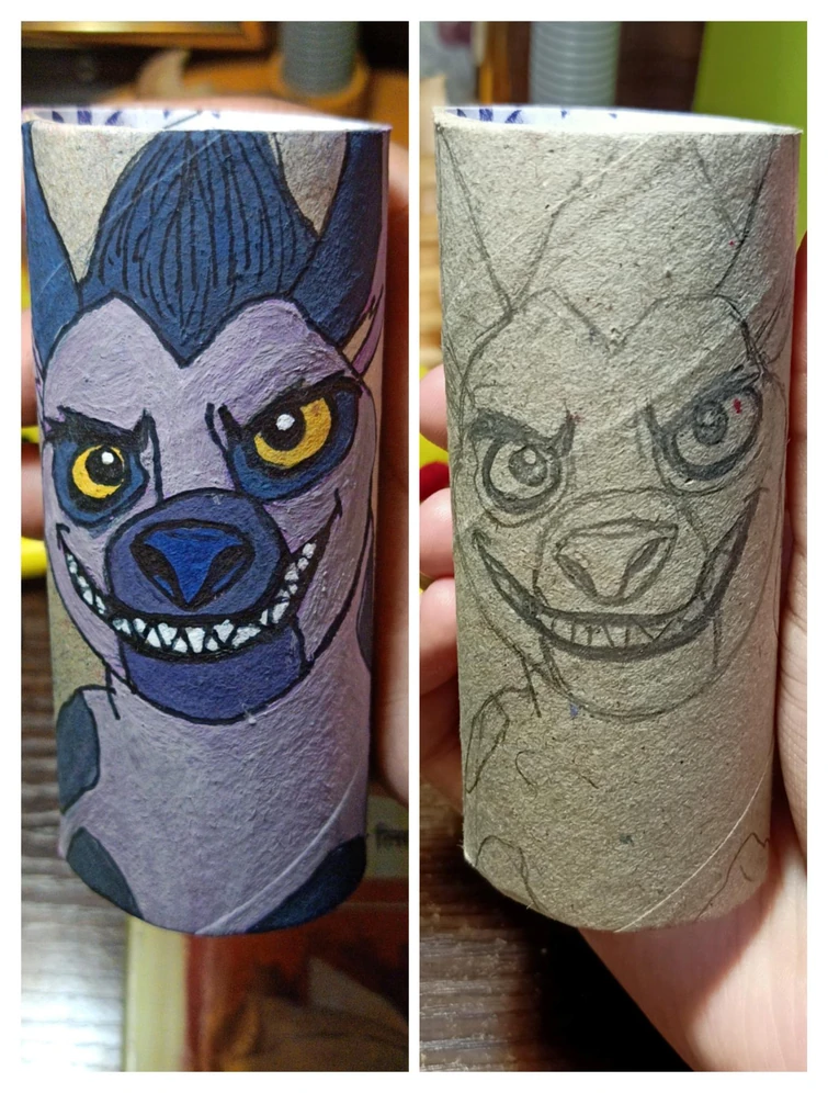 I drew JANJA and Painted it ! ( Ik the drawing looks better) | Fandom