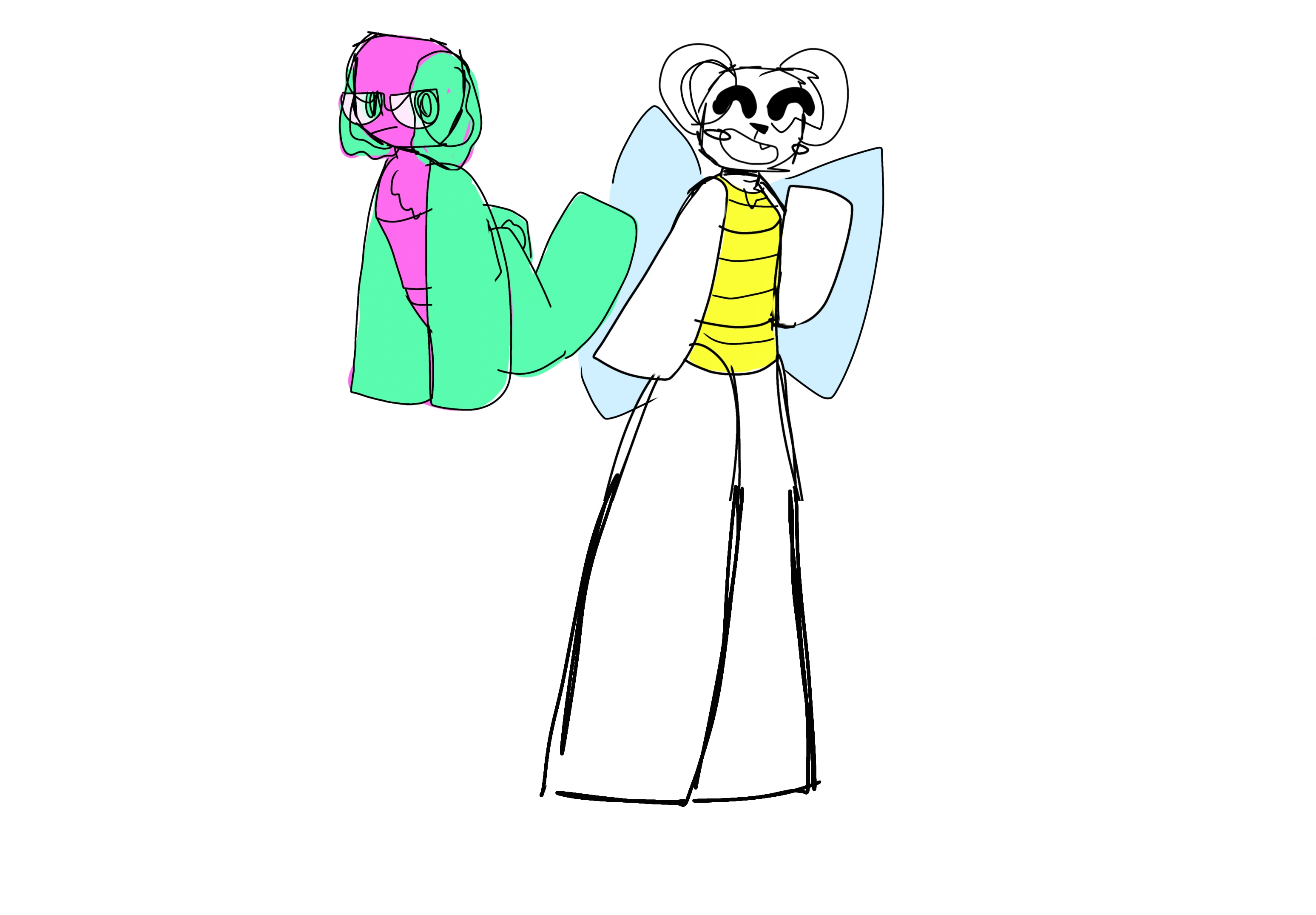 I looked thru my ibis paint files to see the first piece of bss art I ...