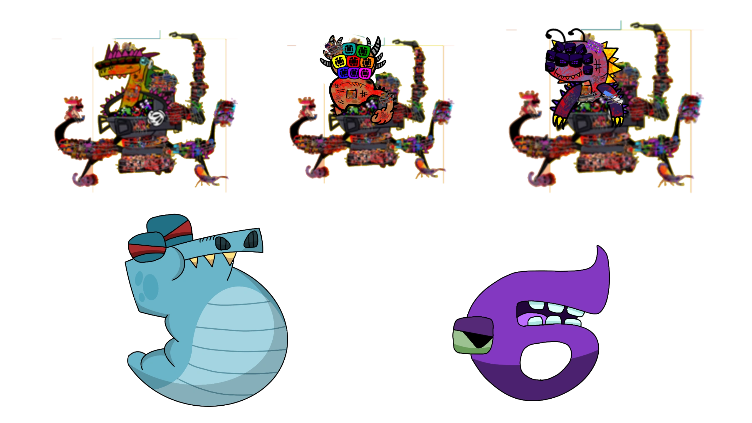 (Free to use) Number lore 5 , 6 , 7 , 8 and 9 [7 8 9 Are Skibdi toilets ...