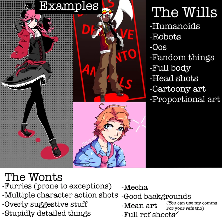 I made a comm sheet in case I ever take commissions | Fandom