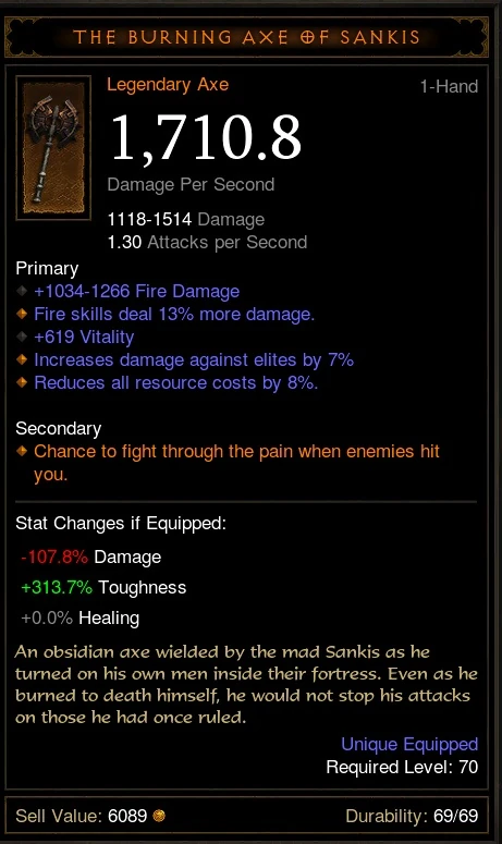 The Burning Axe of Sankis | D3Reflection Wiki | Fandom