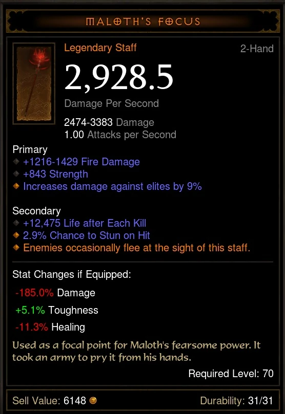 Maloth's Focus | D3Reflection Wiki | Fandom