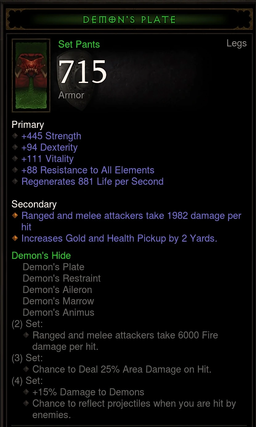 Demon's Plate | D3Reflection Wiki | Fandom