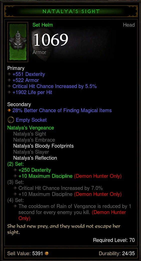 Natalya's Sight | D3Reflection Wiki | Fandom