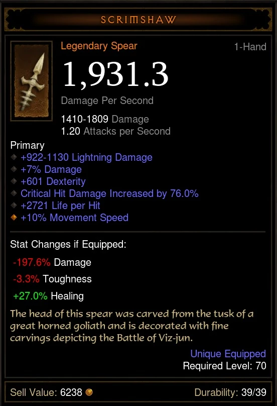 Scrimshaw | D3Reflection Wiki | Fandom