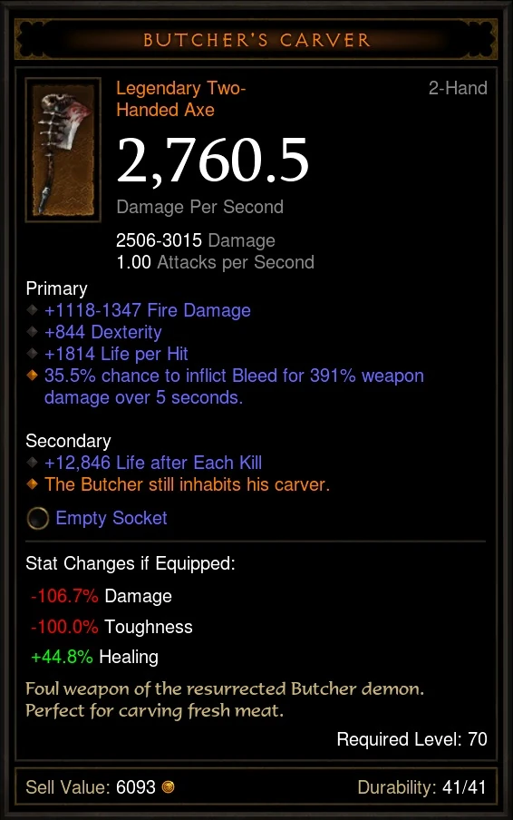Butcher's Carver | D3Reflection Wiki | Fandom