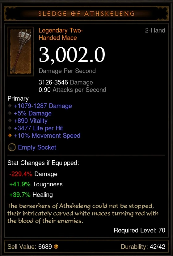 Sledge of Athskeleng | D3Reflection Wiki | Fandom