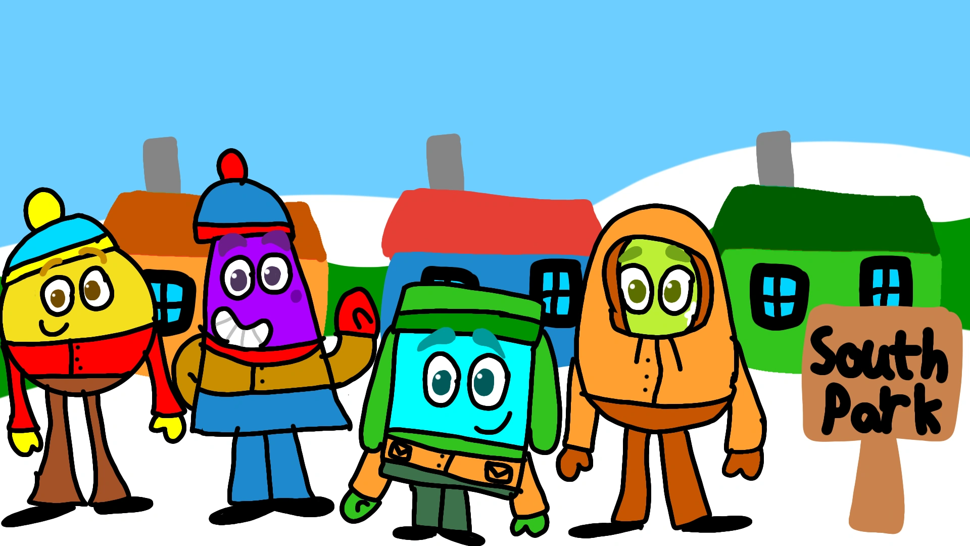 Colourblocks as South Park characters. | Fandom