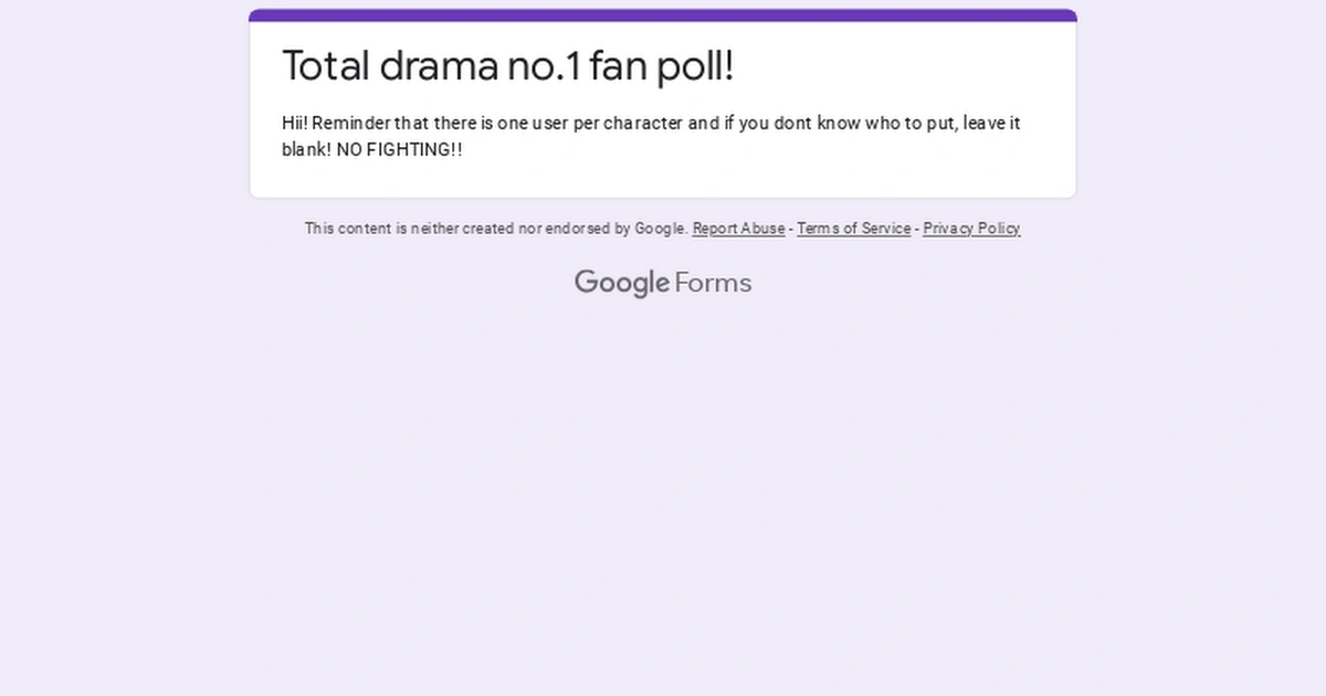 number one character fan poll!! | Fandom