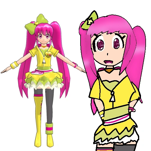 I drew Cure lovely in her lollipop hip hop form! | Fandom