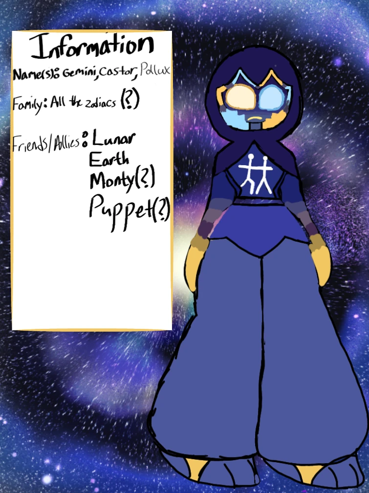 Gemini character sheet!! | Fandom