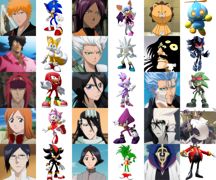 Sonic Characters as Bleach (Anime) Characters | Fandom