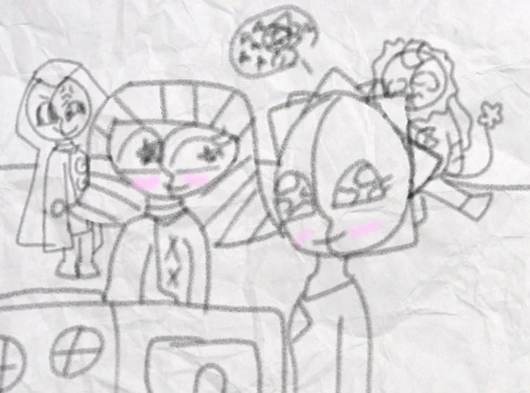 Our new AU in a drawing | Fandom